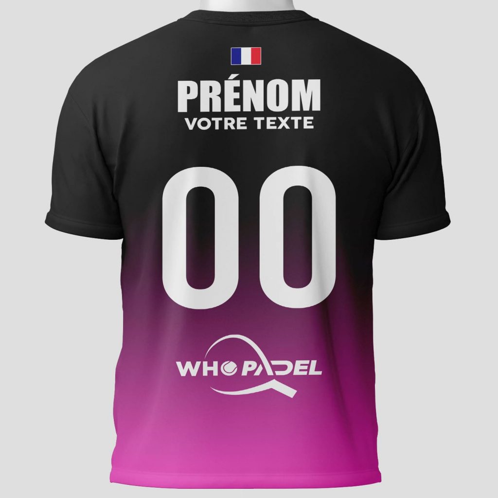 Maillot Padel Compétition Rose - Le Maillot Padel | T-Shirt Officiel